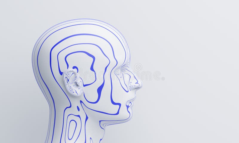 Abstract Human Head stock illustration. Illustration of tech - 201261464