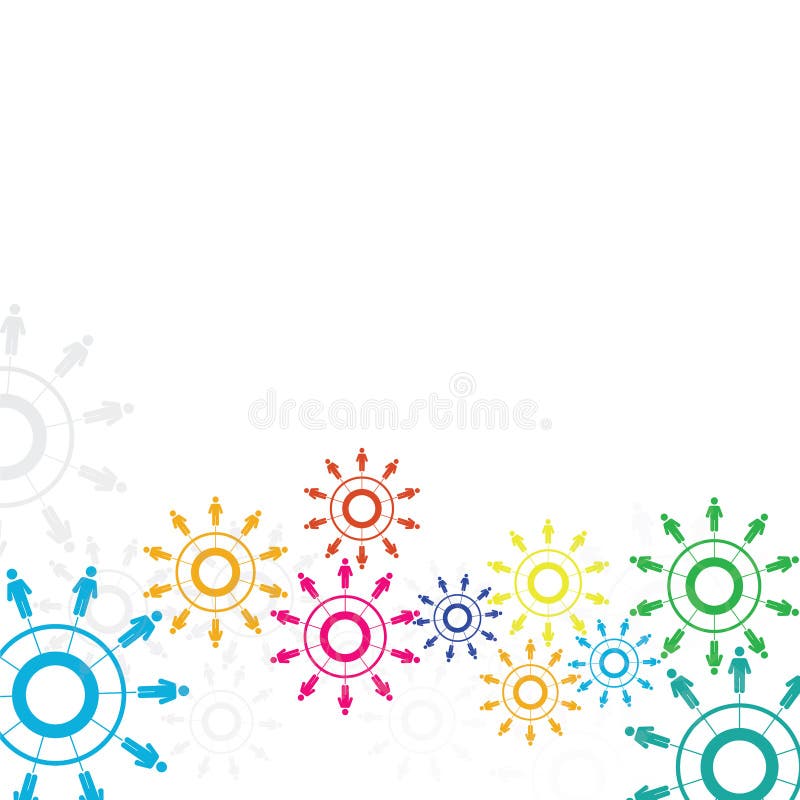 Human-AI Interaction, People Meeting Robots Stock Vector - Illustration ...