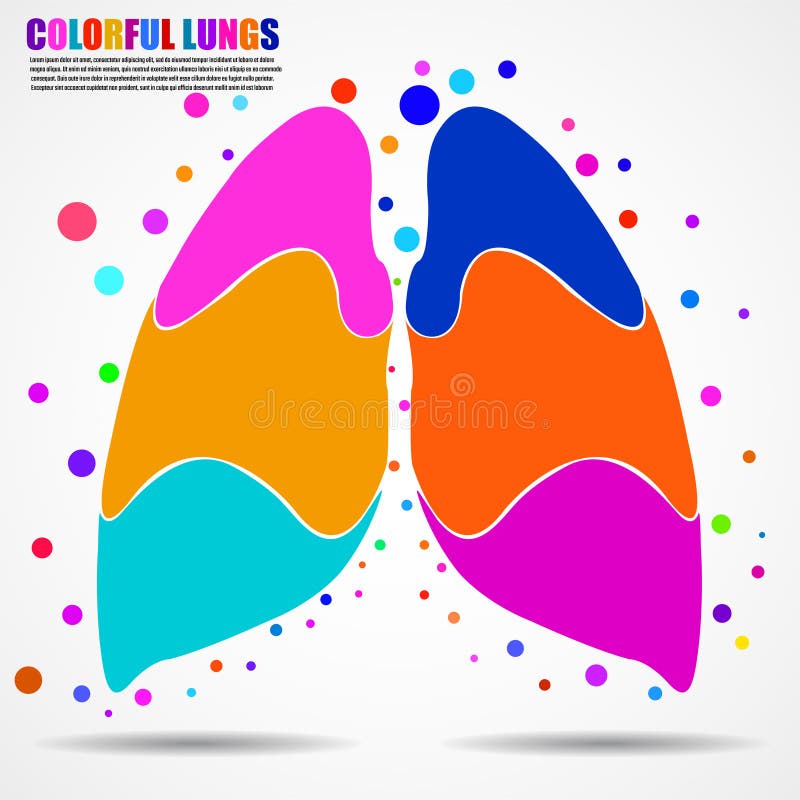 Abstract Human Lung for Your Design Stock Vector - Illustration of ...