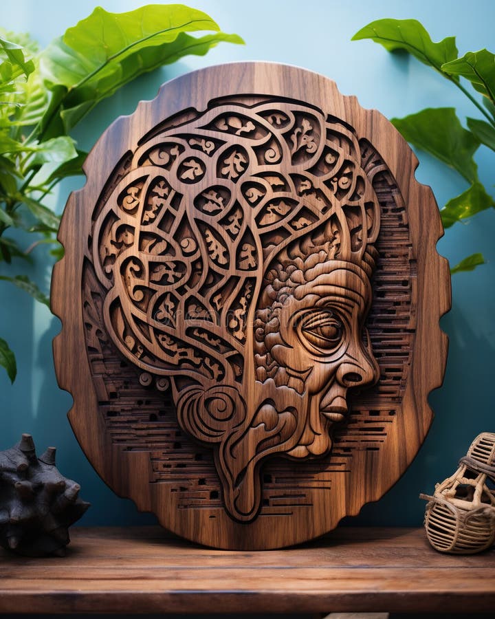 Abstract Human Psyche Sculpture Stock Illustration - Illustration of ...