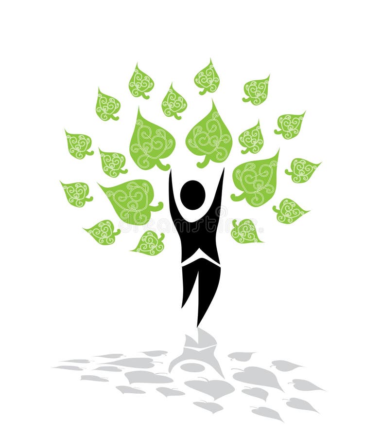 Abstract human tree stock vector. Illustration of design - 15489613