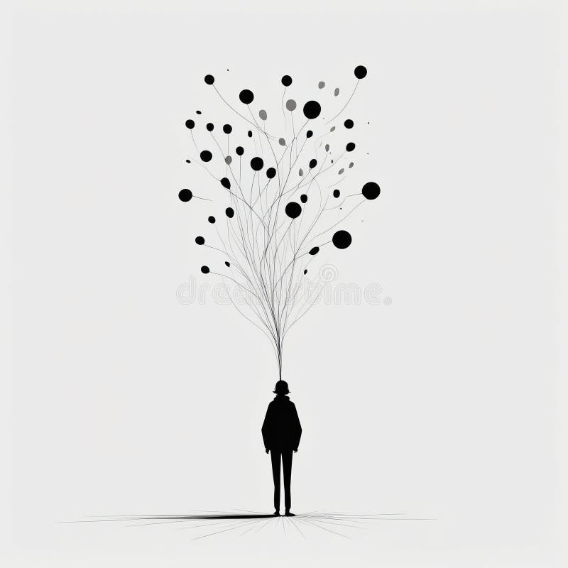 Abstract Human Tree with Human Brain. Background Abstract Human Tree ...