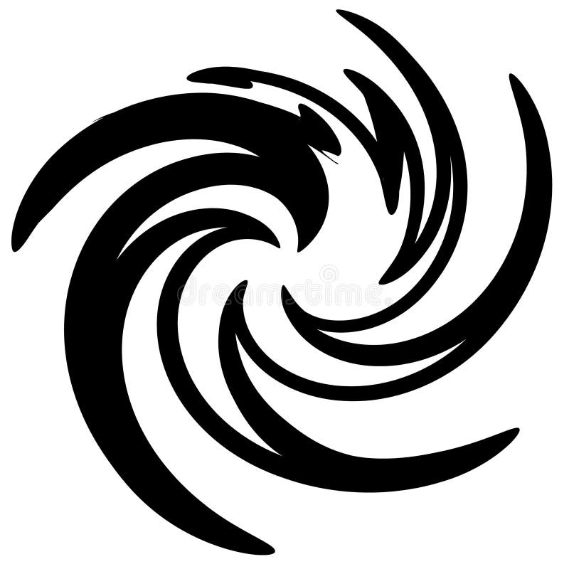Abstract Hurricane Black Swirl Stock Vector - Illustration of computer ...