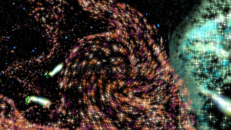 An Abstract Hurricane of Merging Stellar Streams in Outer Space Caused ...