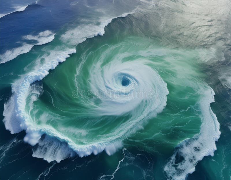 Abstract Hurricanes Top View Stock Illustration - Illustration of ...