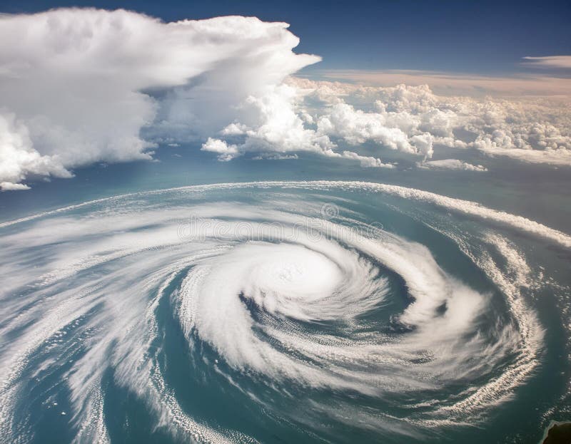 Abstract Hurricanes Top View Stock Illustration - Illustration of ...