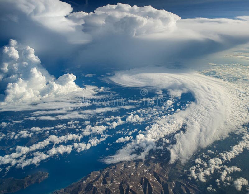 Abstract Hurricanes Top View Stock Illustration - Illustration of ...