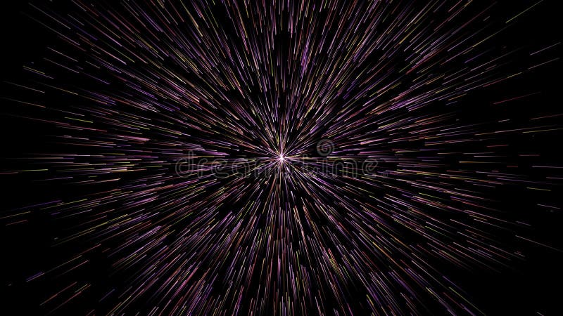 Abstract Hyper Jump into Another Galaxy. Creative Cosmic Background ...