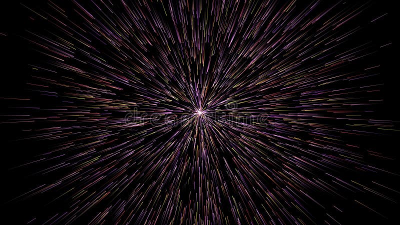 Abstract Hyper Jump into Another Galaxy. Creative Cosmic Background ...