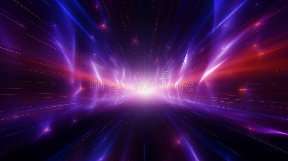 Abstract Hyper Space Backdrop with Cosmic Energy Stock Illustration ...