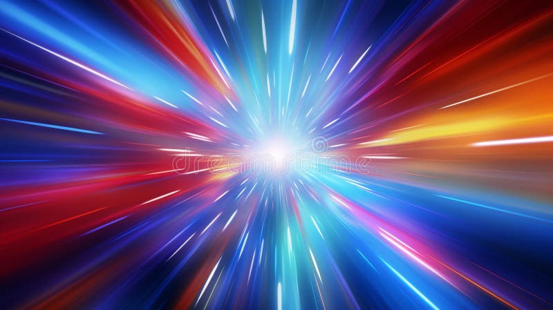 Abstract Hyper Zoom Backdrop with Dynamic Energy Stock Illustration ...