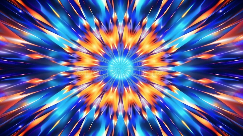 Abstract Hyper Zoom Backdrop with Kaleidoscopic Patterns Stock ...