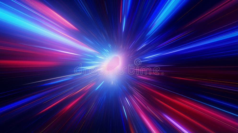 Abstract Hyper Zoom Concept with Interstellar Patterns Stock ...