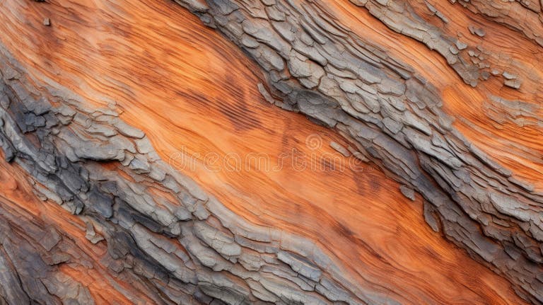 Abstract Hyper Zoom Revealing the Texture of Tree Bark Stock ...