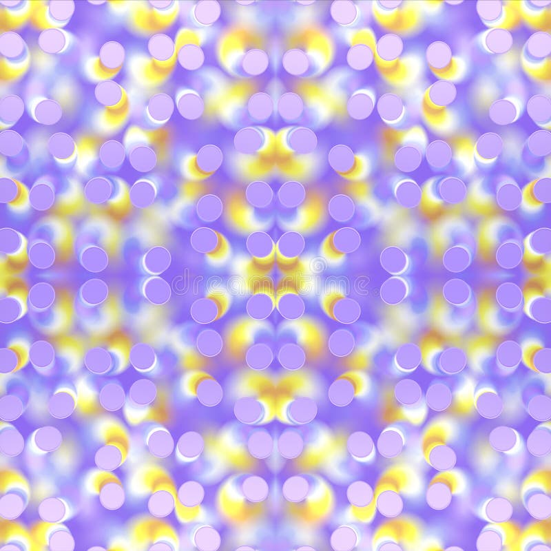 Abstract Hypnotic Digital Illustration of a Symmetrical Pattern of a ...