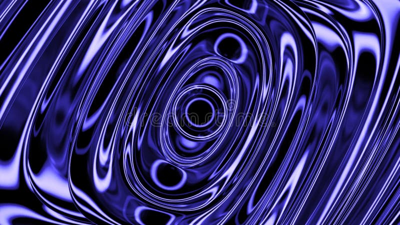 Abstract Hypnotic Liquid Waves Background. Design. Spreading Rings of ...