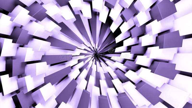 Abstract Hypnotic Spiral Made of Blocks. Design. Fractal Shaped Optical ...