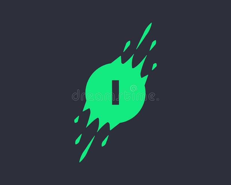 Abstract I Logo. I Dot Letter Logo Where Pixel are Flying with Letter ...