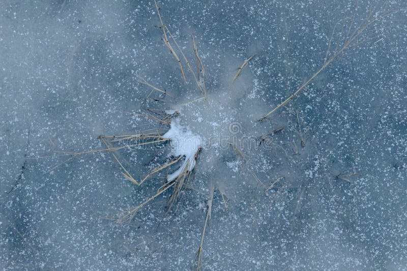 Abstract Ice Background with Cracks on the Ice Surface Stock Image ...