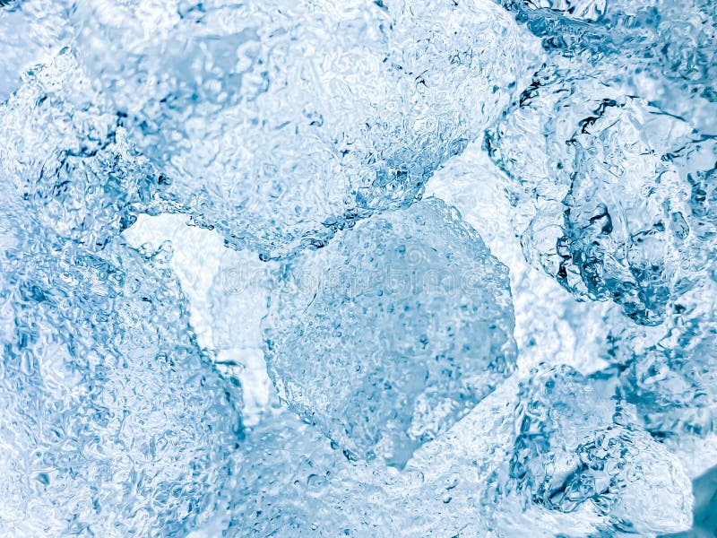 Abstract Ice Background, Ice Cubes Feel Fresh on Hot Days, Ice is ...
