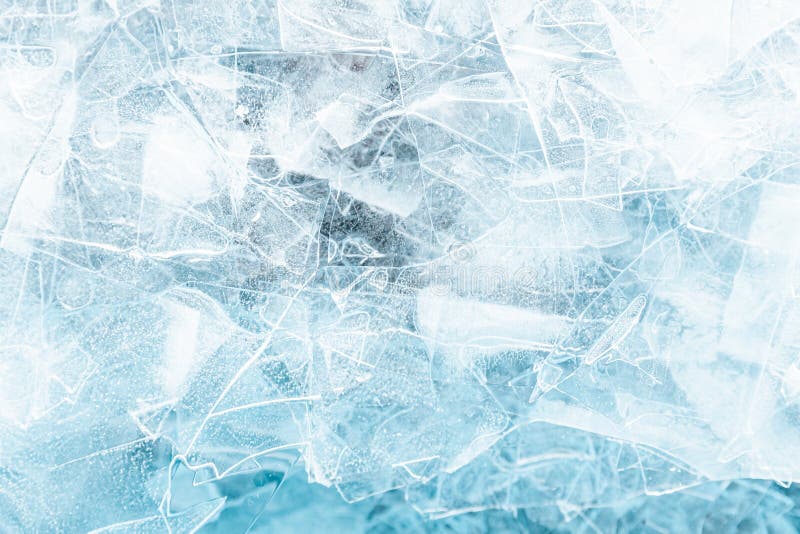 Abstract Ice Blue Background. Fragmented Ice Crystals Stock Image ...