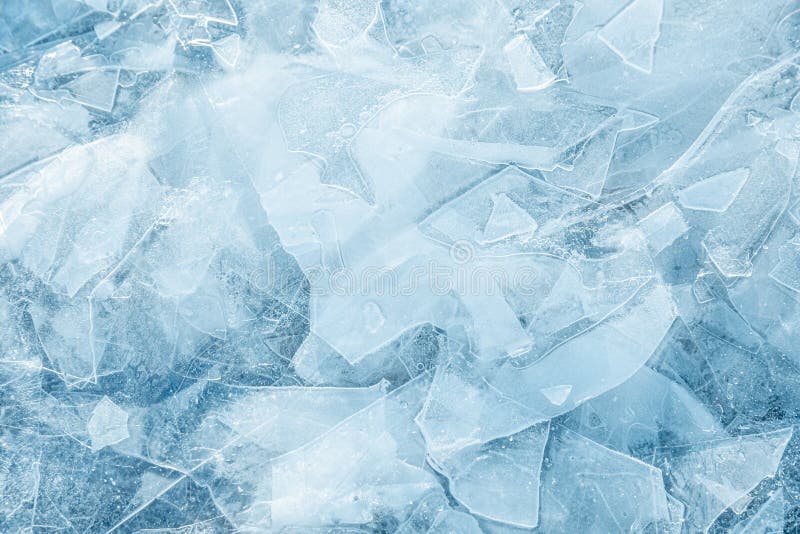 Abstract Ice Blue Background. Fragmented Ice Crystals Stock Photo ...