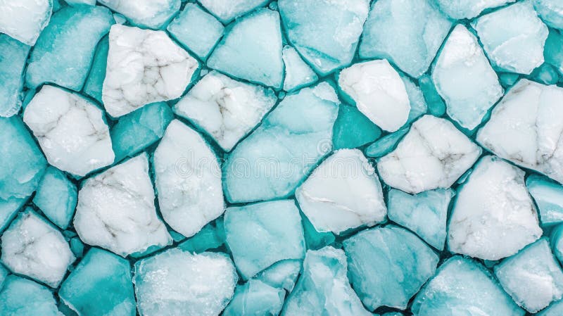 Abstract Ice Cracks Illustration with Space for Text and Solid ...