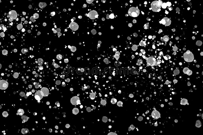 Abstract Ice and Dust Explosive in the Air on Black Isolated Stock ...