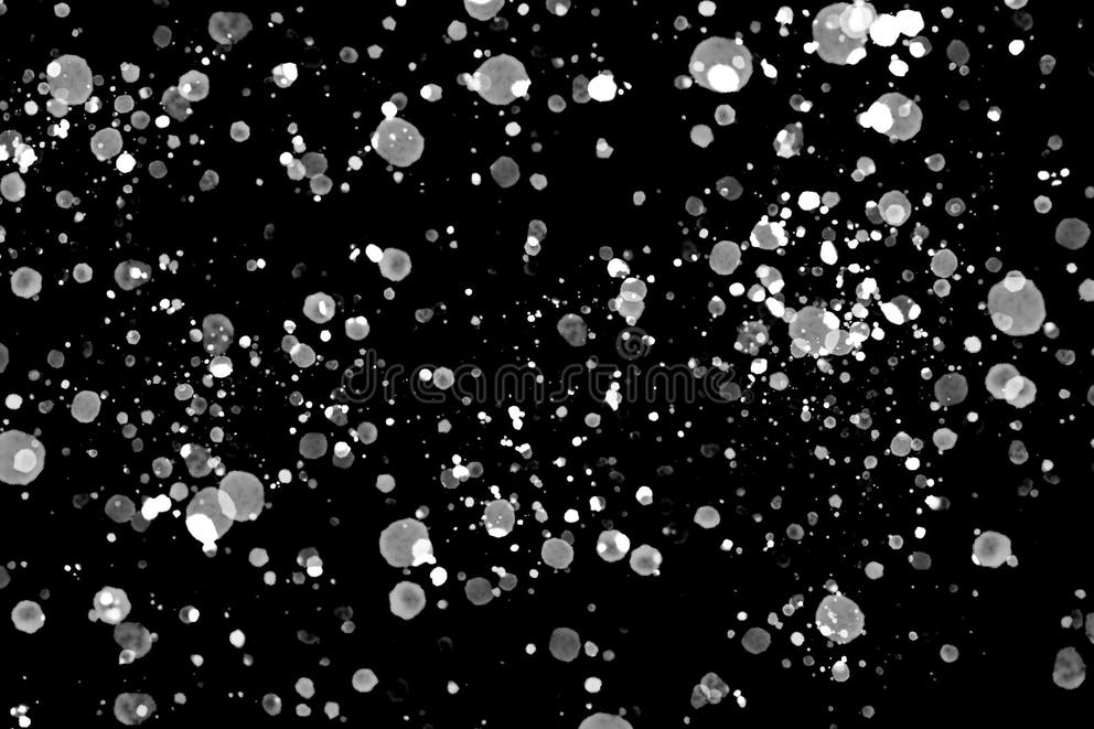 Abstract Ice and Dust Explosive in the Air on Black Isolated Stock ...