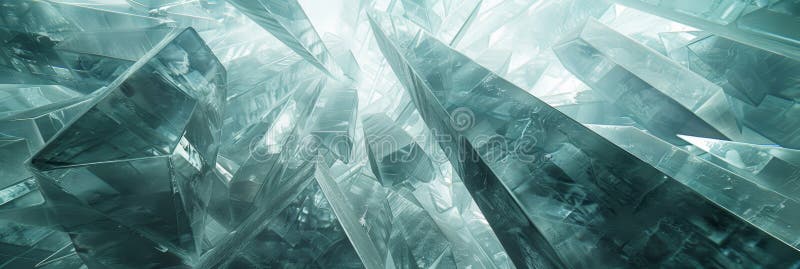 An Abstract Ice Formation with Triangular and Rectangular Blocks of Ice ...
