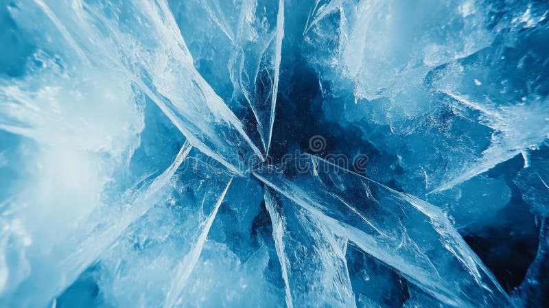 Abstract Ice Formation Winter Background with Grunge Textures and ...