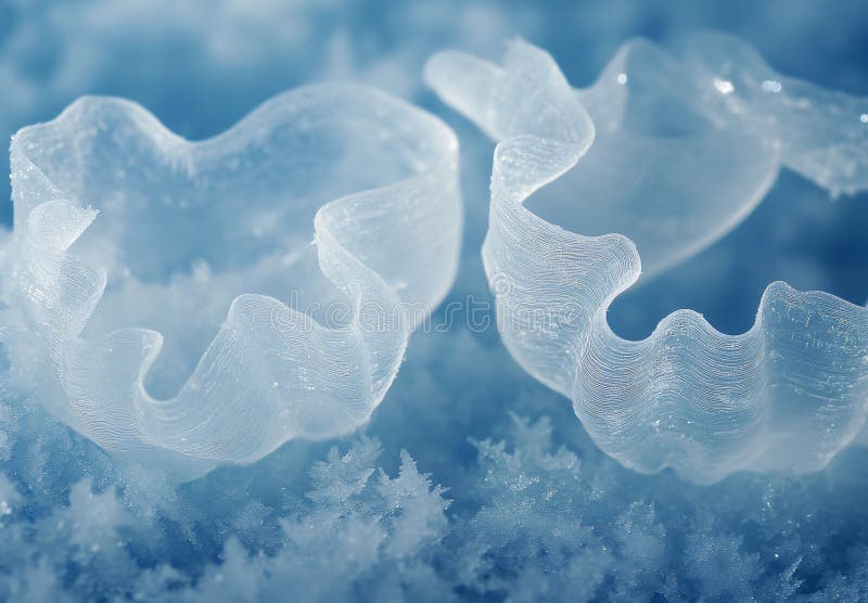 Abstract Ice Formations Closeup Winter Macro High Quality Image Stock ...