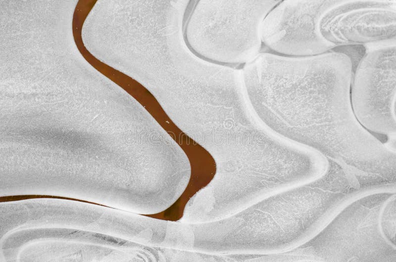 Abstract Ice Pattern with Red Line Stock Image - Image of snow, pattern ...