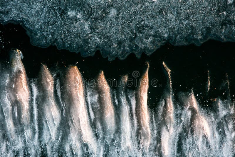 Abstract Ice Pattern Texture Stock Image - Image of landscape, natural ...