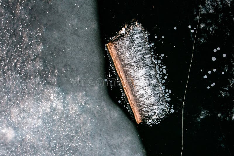 Abstract ice patterns stock photo. Image of misty, lake - 85571036