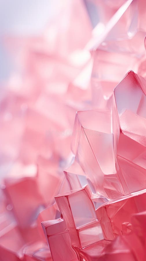 Abstract Ice Pink Background. Translucent Elegant Simplicity Embodied ...