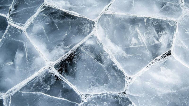 Abstract Ice Texture with Fractured Surface Stock Illustration ...