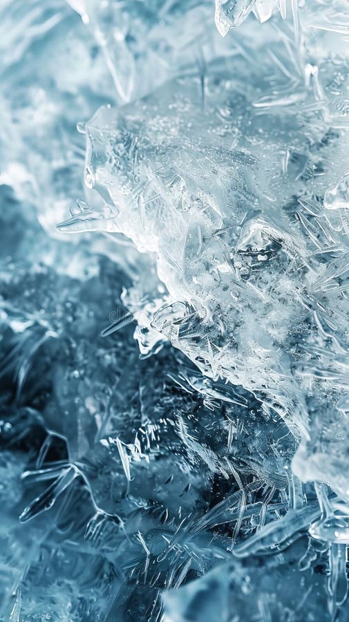 Abstract Ice Textures Cool and Crisp Minimalistic Left Space Stock ...