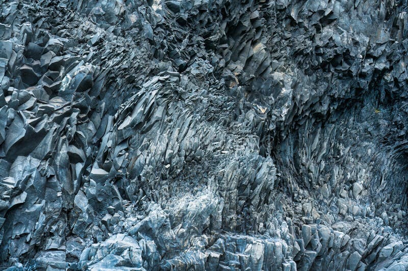 Abstract Icelandic Rugged Basalt Rock Natural Wall Pattern Stock Image ...