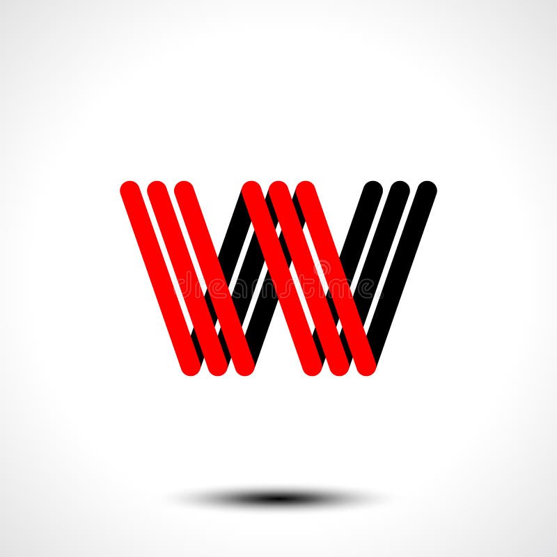 Abstract Icon Based on the Letter W Stock Vector - Illustration of ...