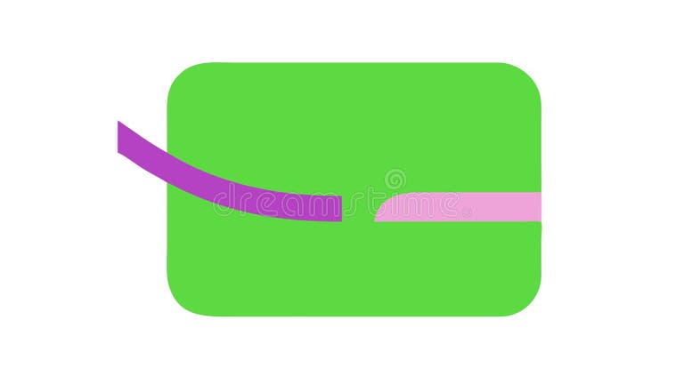 Abstract Icon with a Curved Line Over a Rectangle for Logos. Vector ...