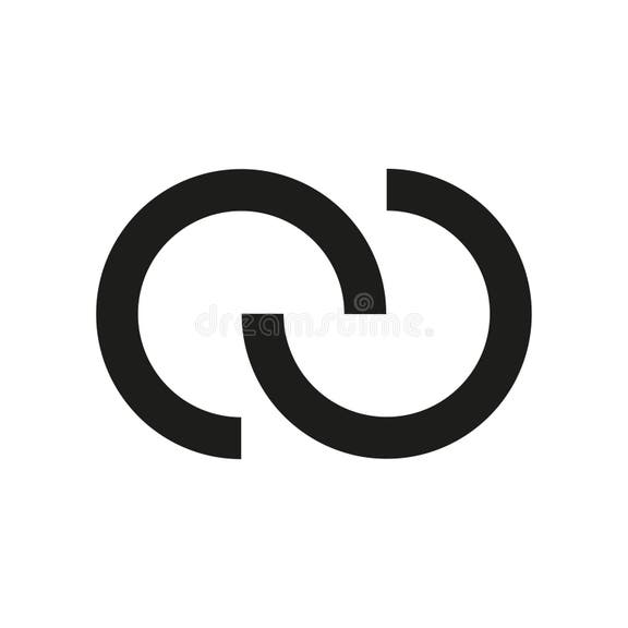 Abstract Icon with Interlace Interconnected Intersecting Circles ...