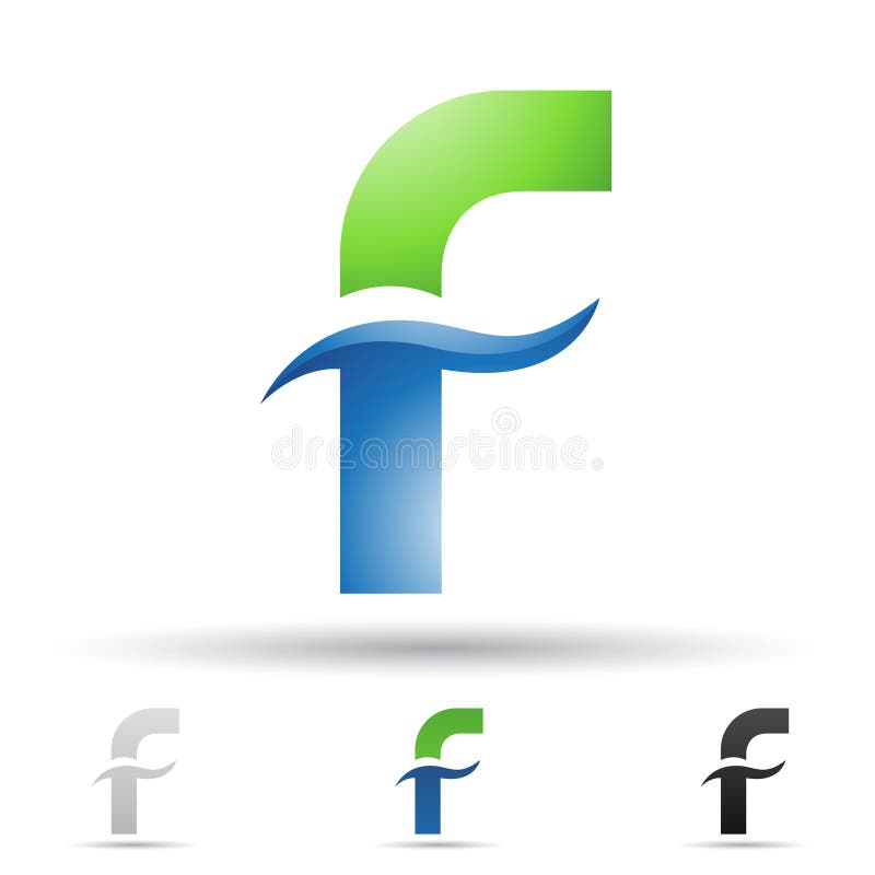 Abstract icon for letter F stock vector. Illustration of icon - 46831013