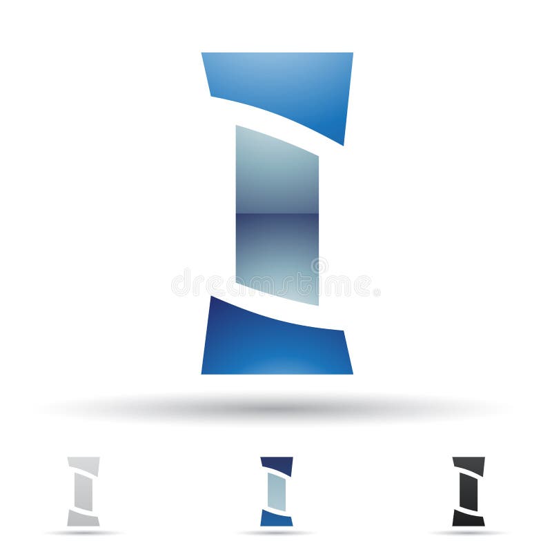 Abstract icon for letter I stock vector. Illustration of antique - 35161039