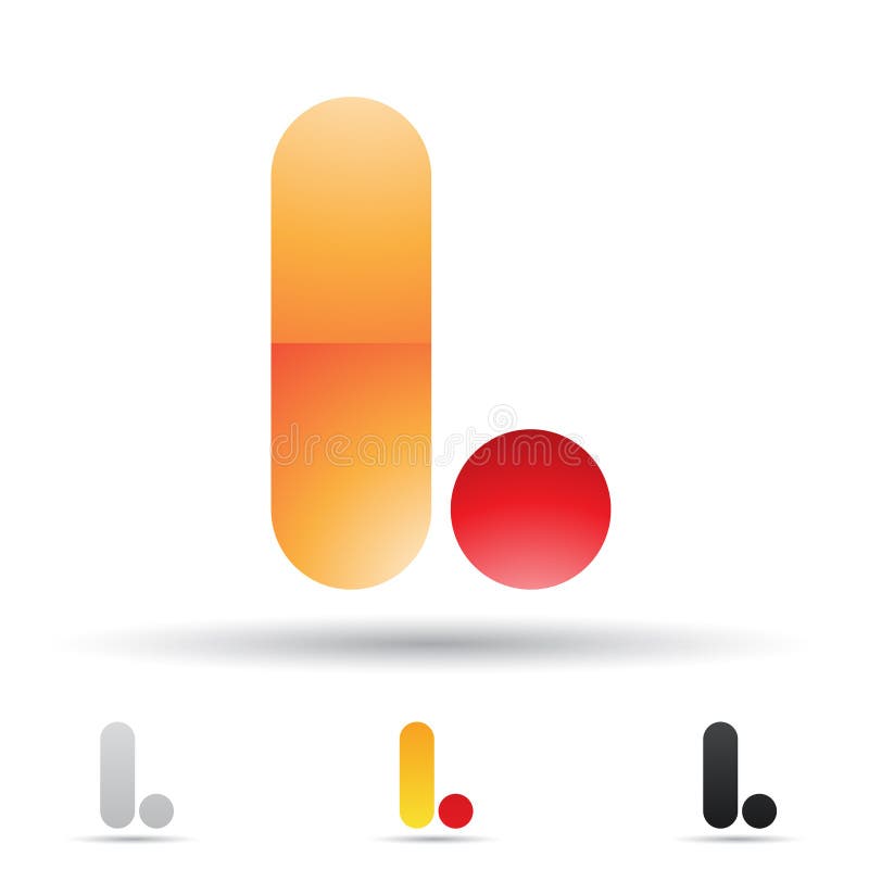 Abstract icon for letter L stock vector. Illustration of geometry ...