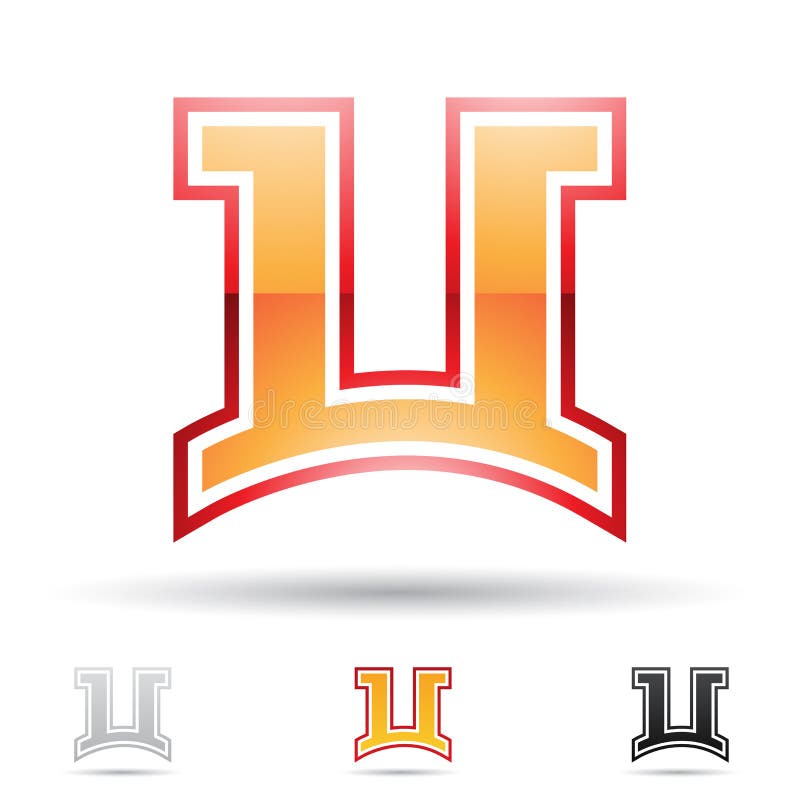 Abstract icon for letter U stock vector. Illustration of design - 35162433