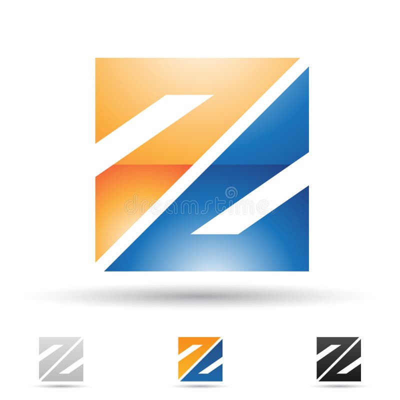 Abstract icon for letter Z stock vector. Illustration of font - 35163298