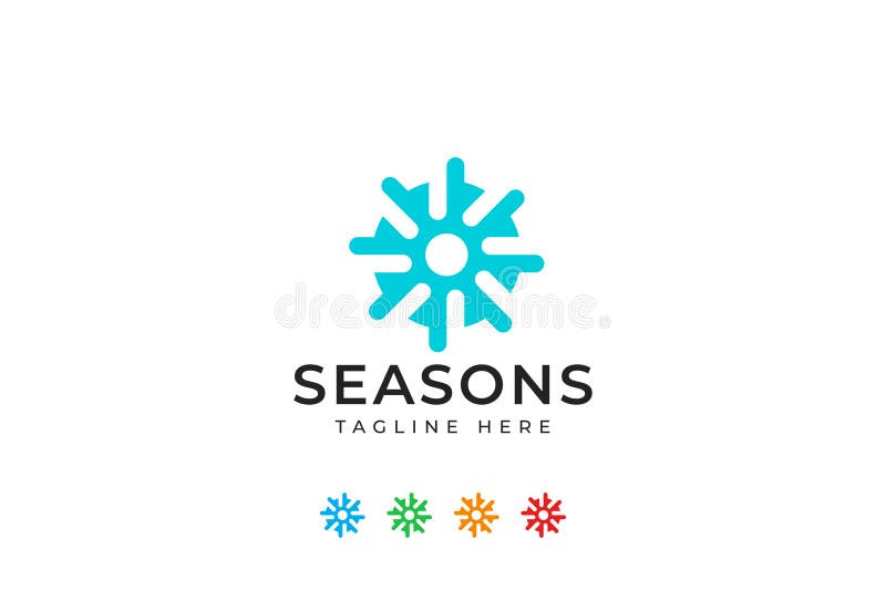 Abstract Icon 4 Seasons Logo for Universal Unity Global Stock ...