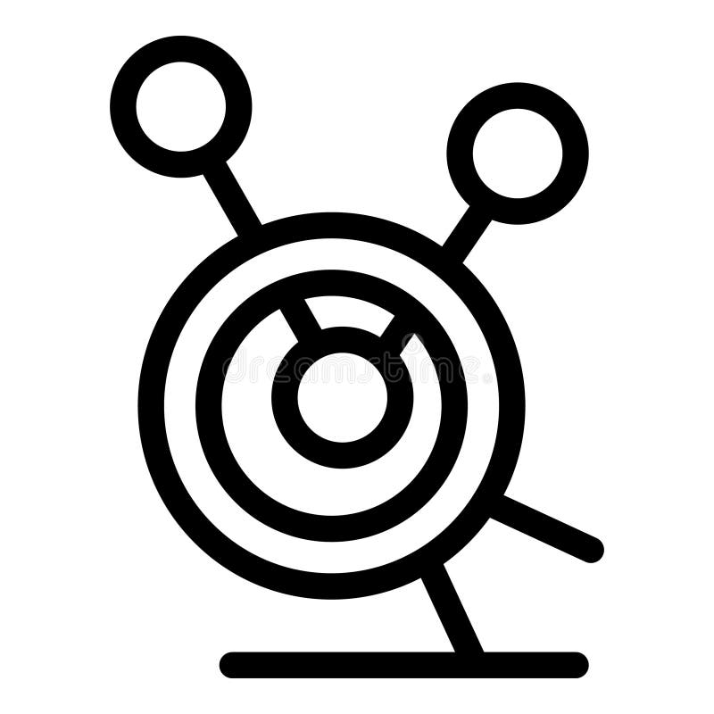 Abstract Icon Showing a Network with Three Connections, Isolated on ...