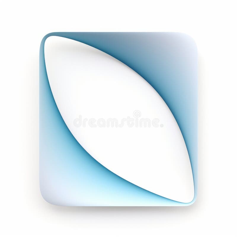Abstract Icon Template for Mobile App - Light White and Indigo Design ...
